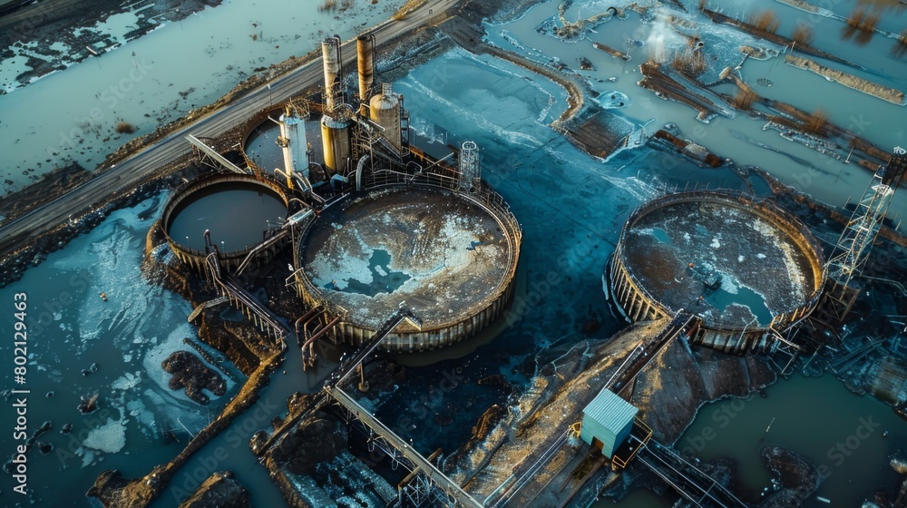 the management of sludge generated from the wastewater treatment ...