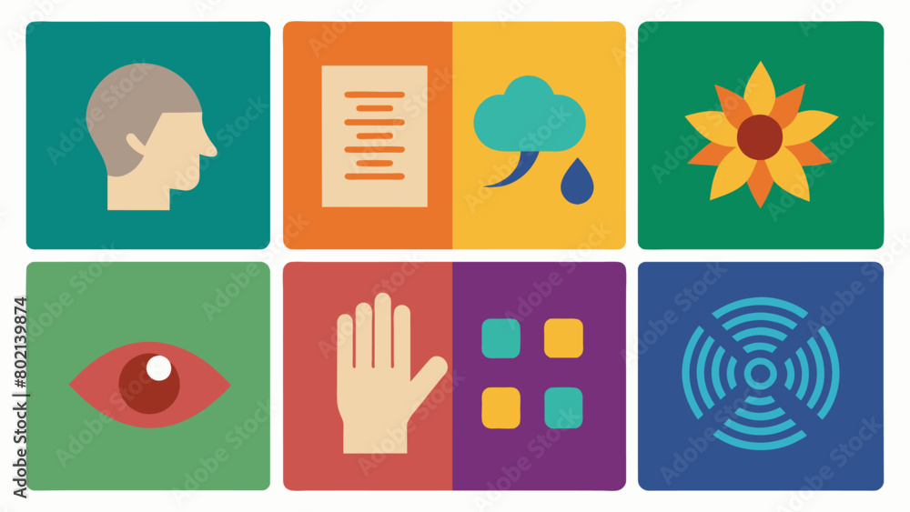 A set of tactile communication cards designed for blind and nonverbal ...