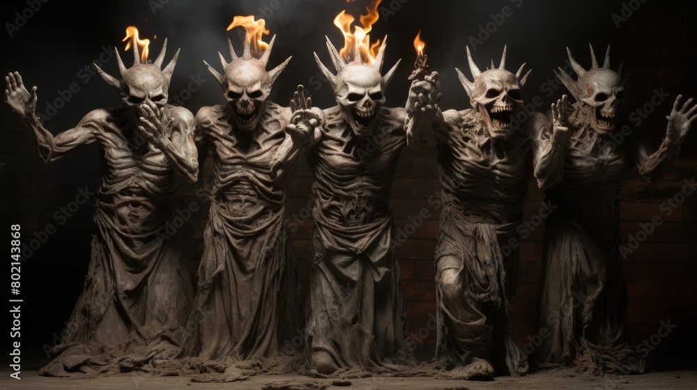 Design a devil surfing on lava waves and doing flips in the air for fun ...