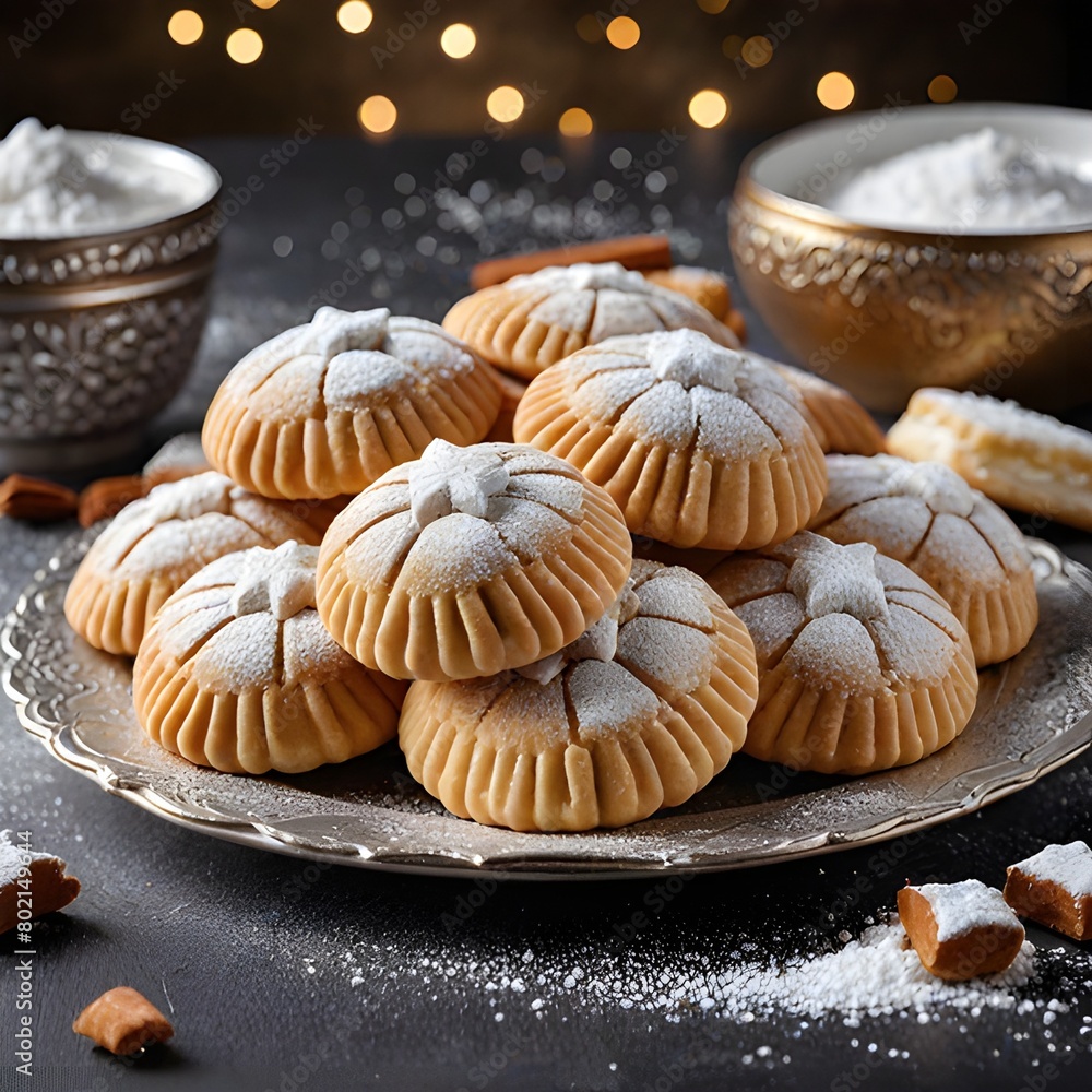 Desserts Eid al-Fitr, Eid al Adha Kahk (Eid Cookies) Arabic filled ...