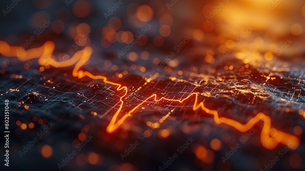 ECG electrode placement demonstration, heart rhythm mapping, close up ...
