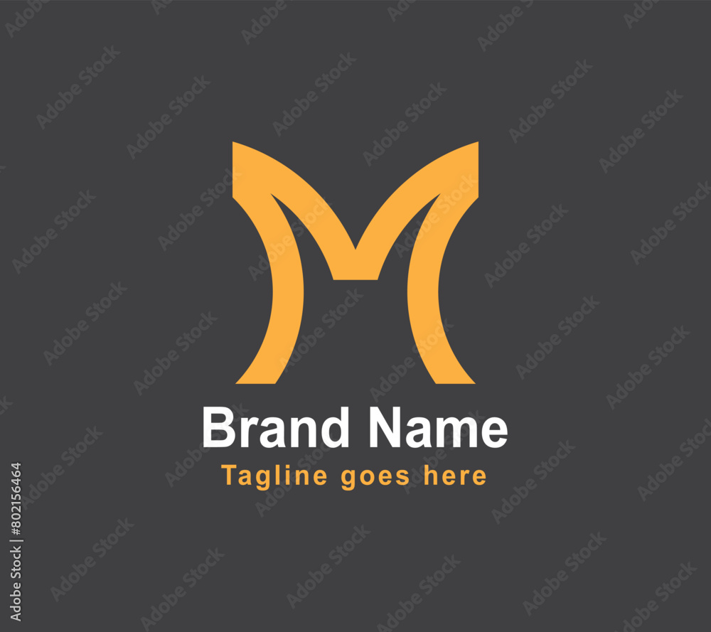 M logo. EPS file. Editable Color. CMYK Color mode. Free Font used. Easy ...