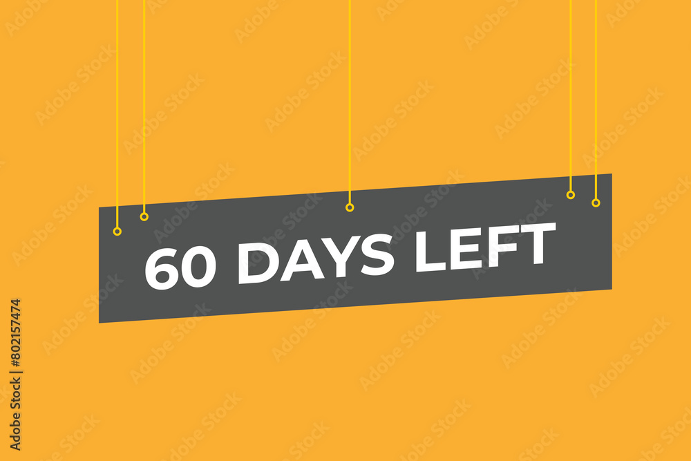 60 days to go countdown template. 60 day Countdown left days banner ...
