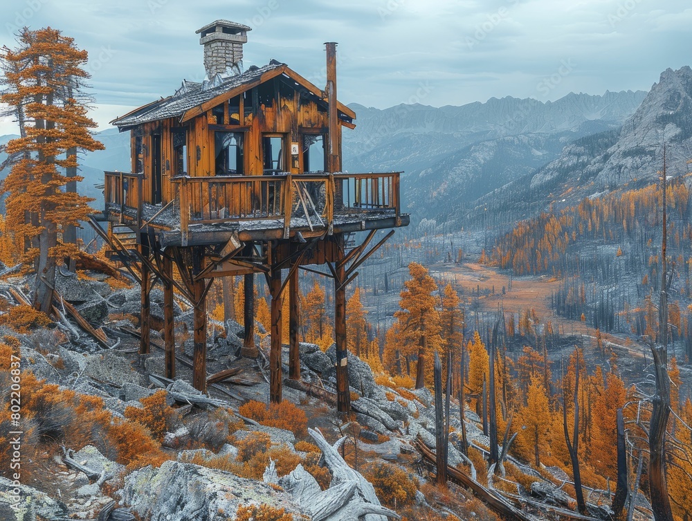 Exploring the intertwined narratives of an aged fire lookout tower ...