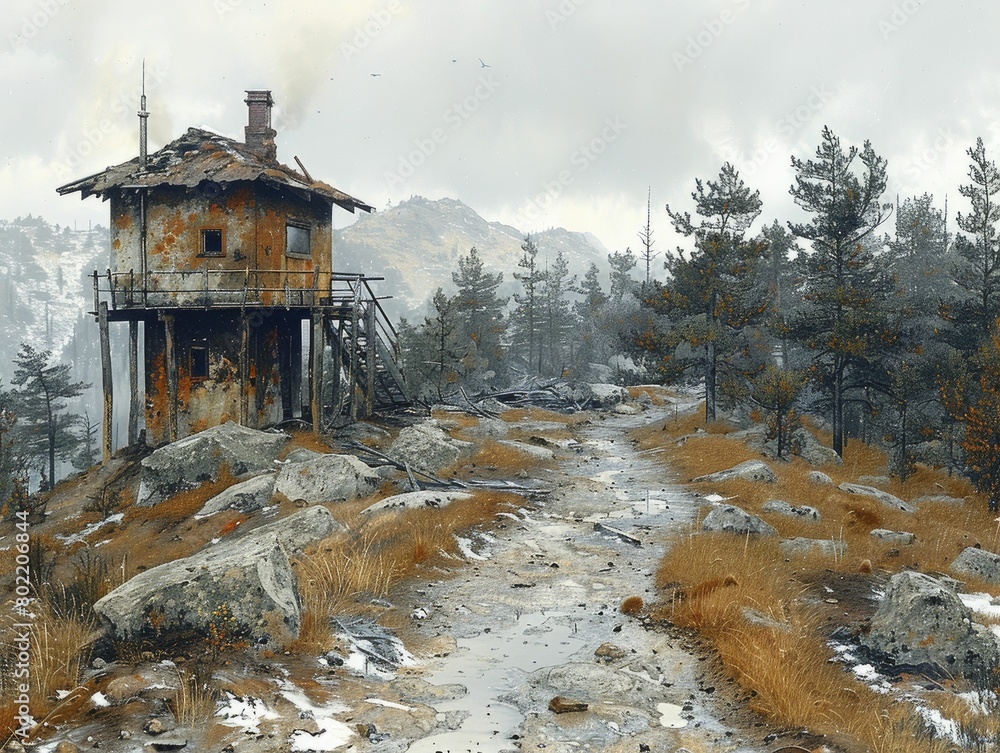 Witness the resilience of an ancient fire watchtower amidst the ...