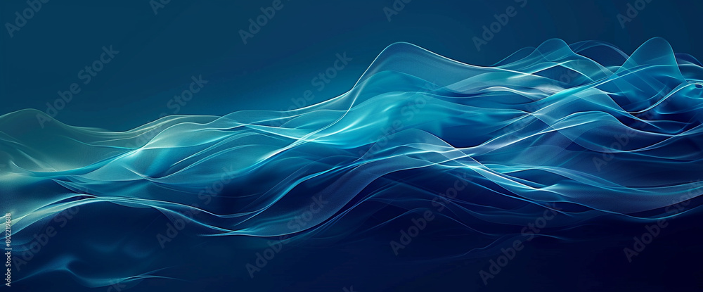Design an image inspired by the fluid motion of waves, with gradients ...