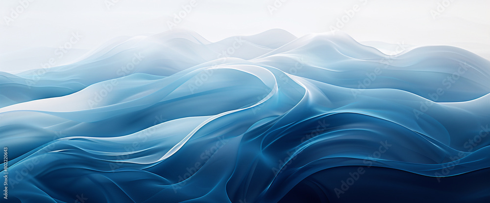 Design an image inspired by the fluid motion of waves, with gradients ...