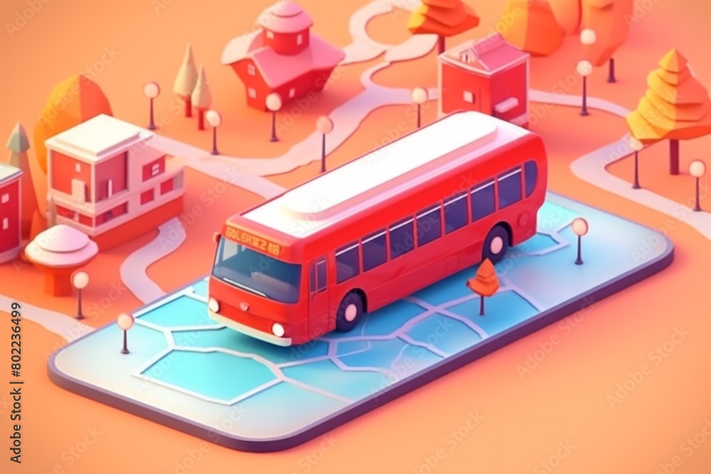 Leverage technology to navigate with online map, a bus on a phone ...