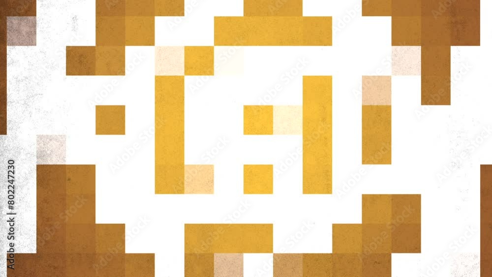 A modern and visually striking design of varying sizes of yellow ...