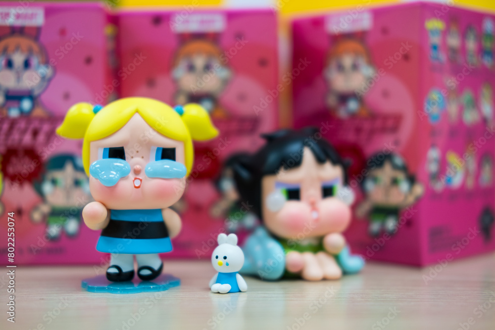 Bangkok, Thailand - May 1, 2024 : Art toys crybaby collaboration with ...