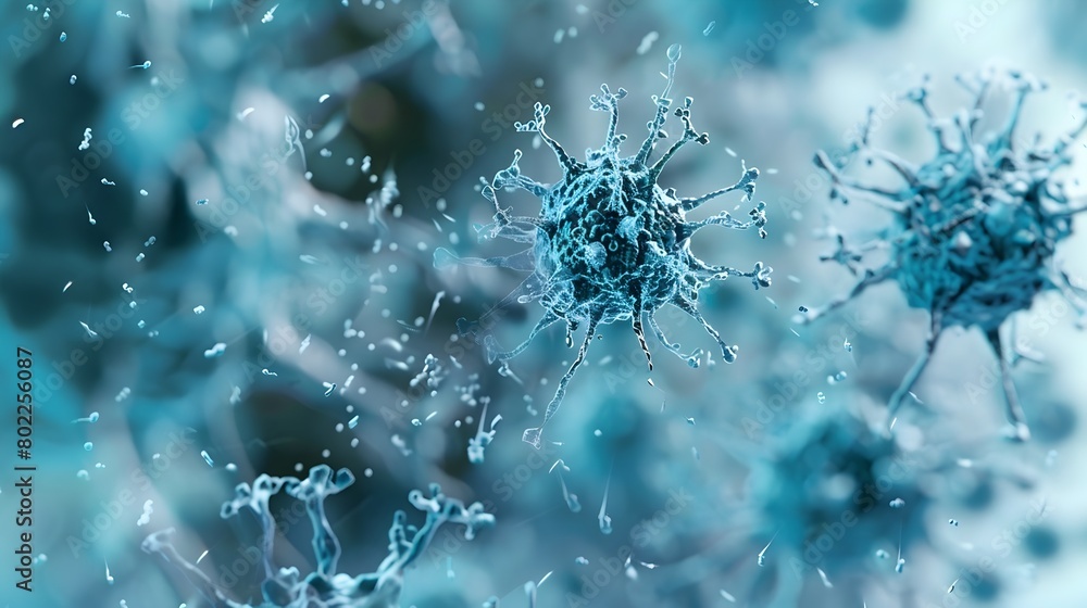 Highly Magnified X Ray Image of Mutant Influenza Virus Infecting Host ...