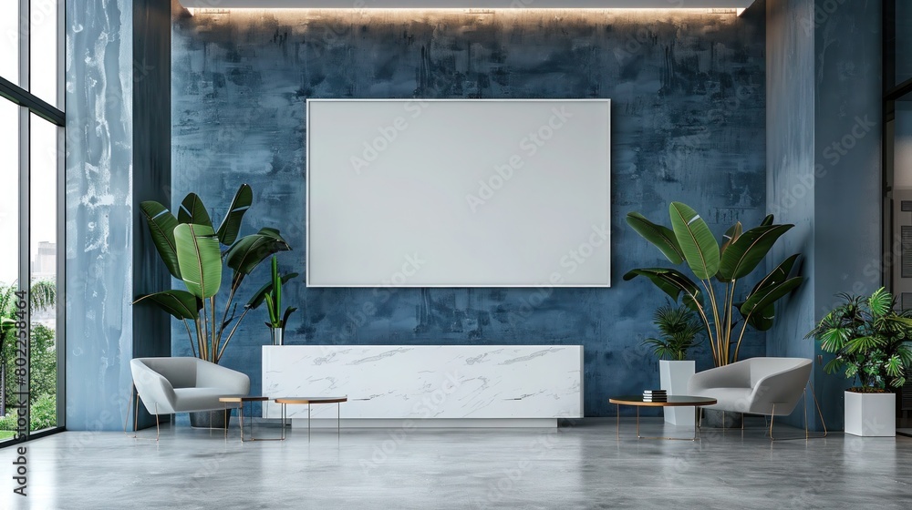 Corporate Branding Mockup with Modern Office Background for Logo ...