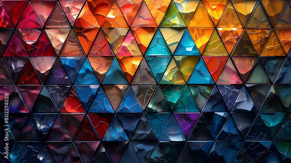 Explore the geometric beauty of interlocking triangles, artistically ...