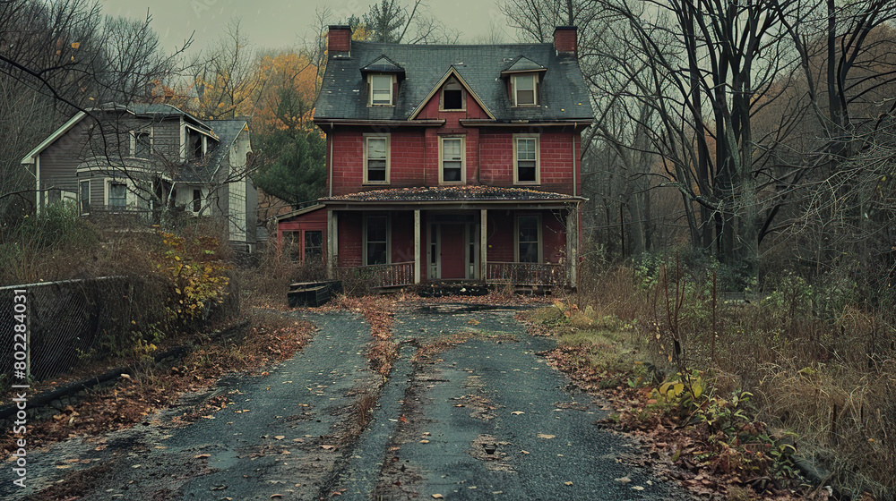 suburb, American, neighborhood, community, residential, houses, streets ...