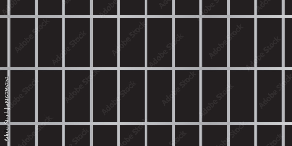 Black realistic metal prison bars isolated on white background ...