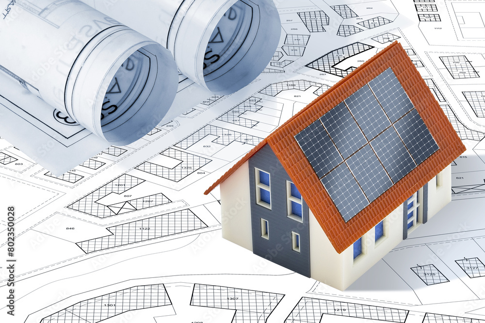 Photovoltaic system installation on a residential building - Building ...