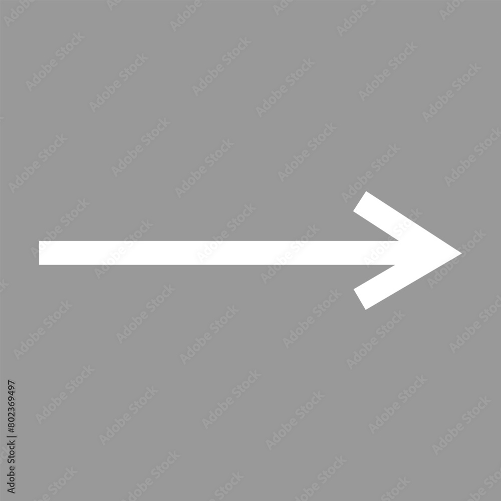 Share icon with arrow. White arrow icon on grey background. flat design ...