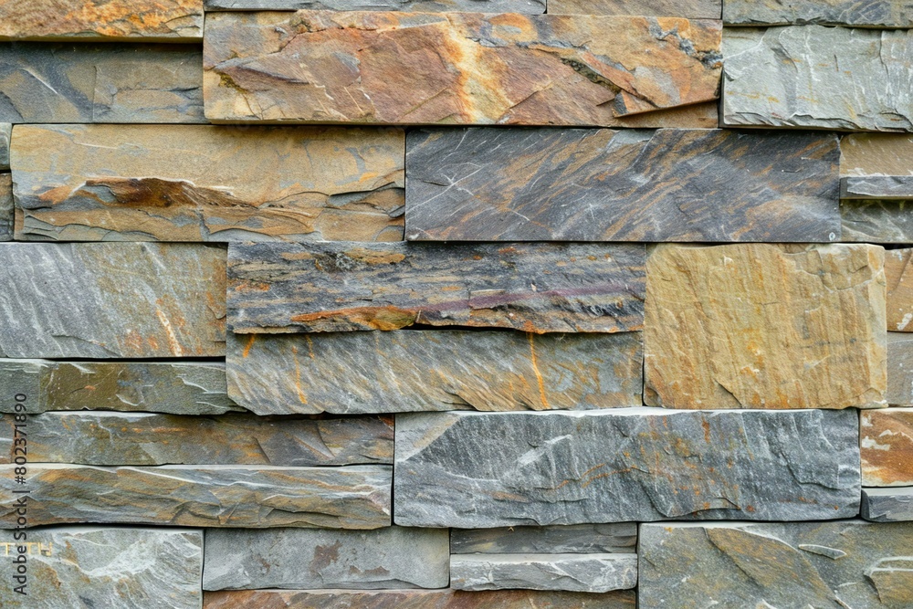 Pattern of modern style design decorative slate stone wall surface part ...