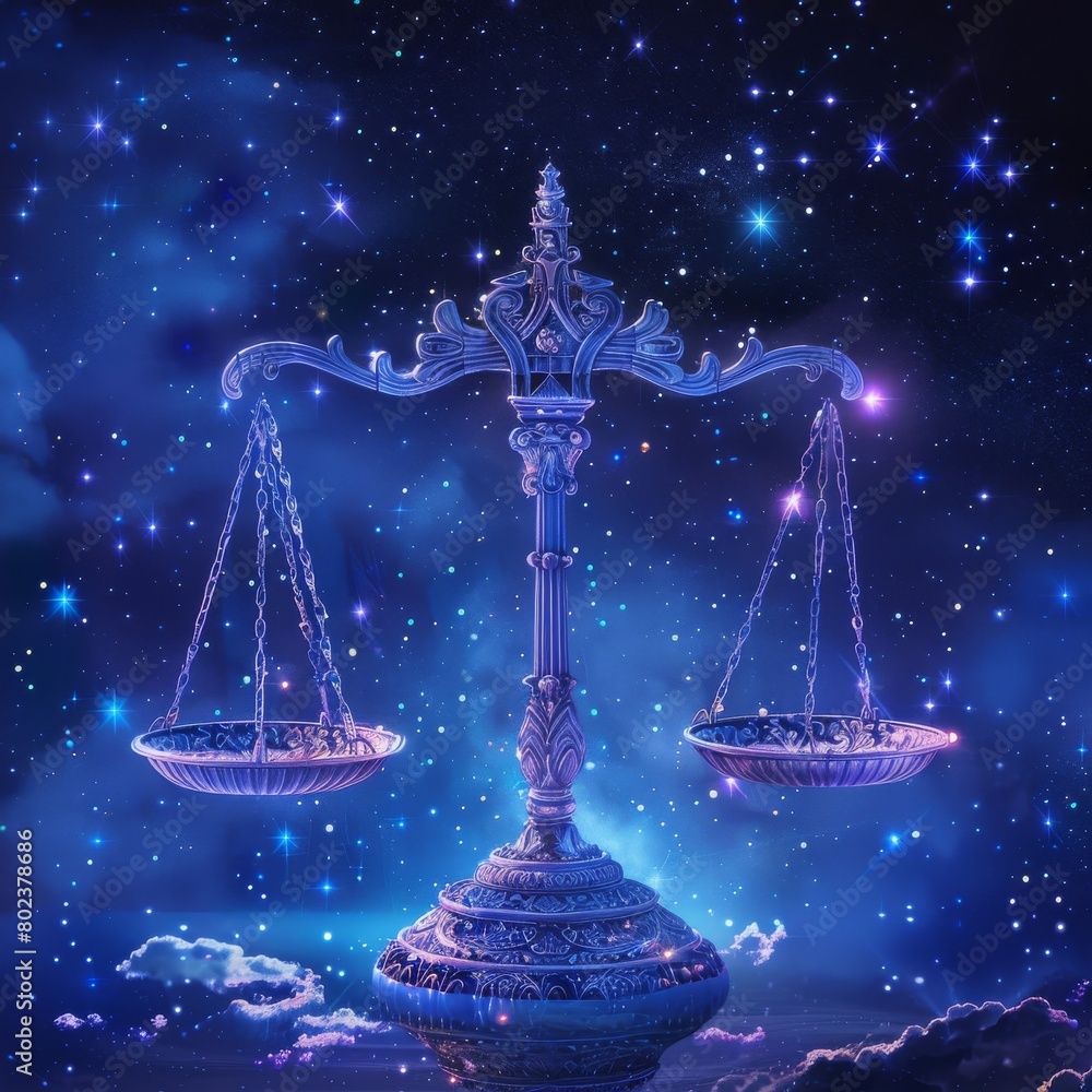 Libra Zodiac Sign, Horoscope Symbol, Magic Astrology Scales, Scales in ...