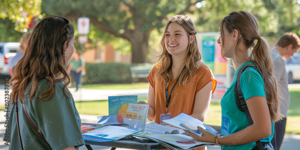 Photo & Art Print Mental health awareness campaign booth at a college ...