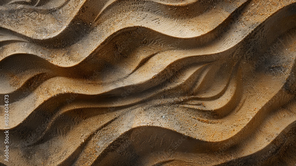 Detailed high-res photo focusing on a handful of fine sand grains ...