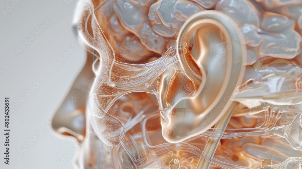 An insightful 3D rendering image depicting the balance system of the ...