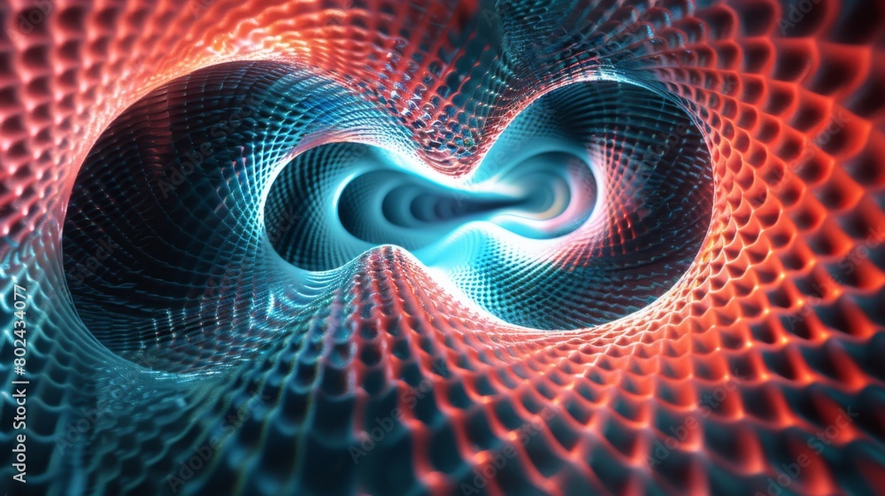 3D rendering image showcasing the concept of binocular vision and depth ...