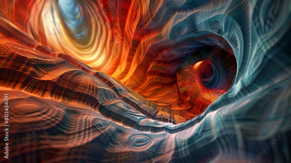 Foto de 3D rendering image showcasing the concept of binocular vision ...