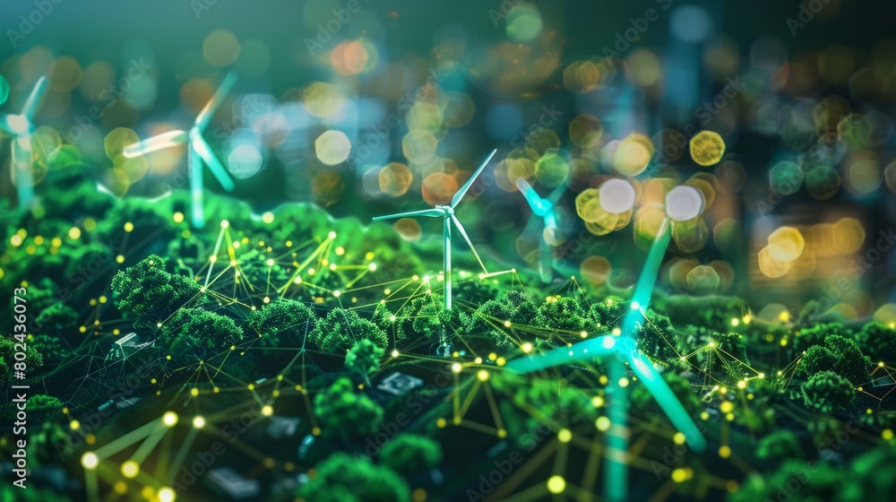 ESG concept of environmental, social and governance. Abstract AI ...