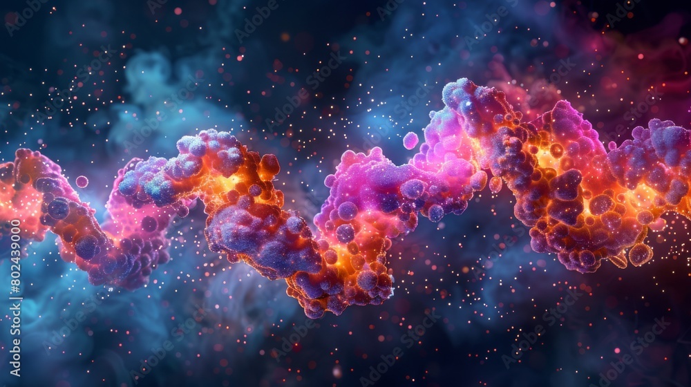 3D rendering image showcasing the dynamic nature of chromatin ...