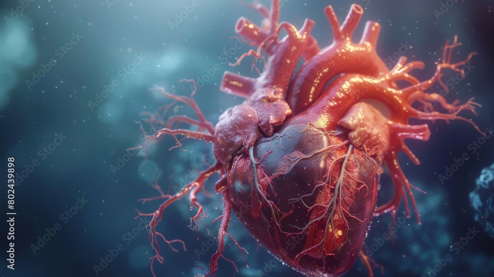 3D rendering image illustrating common congenital heart defects such as ... 3D rendering image illustrating common congenital heart defects such as ...