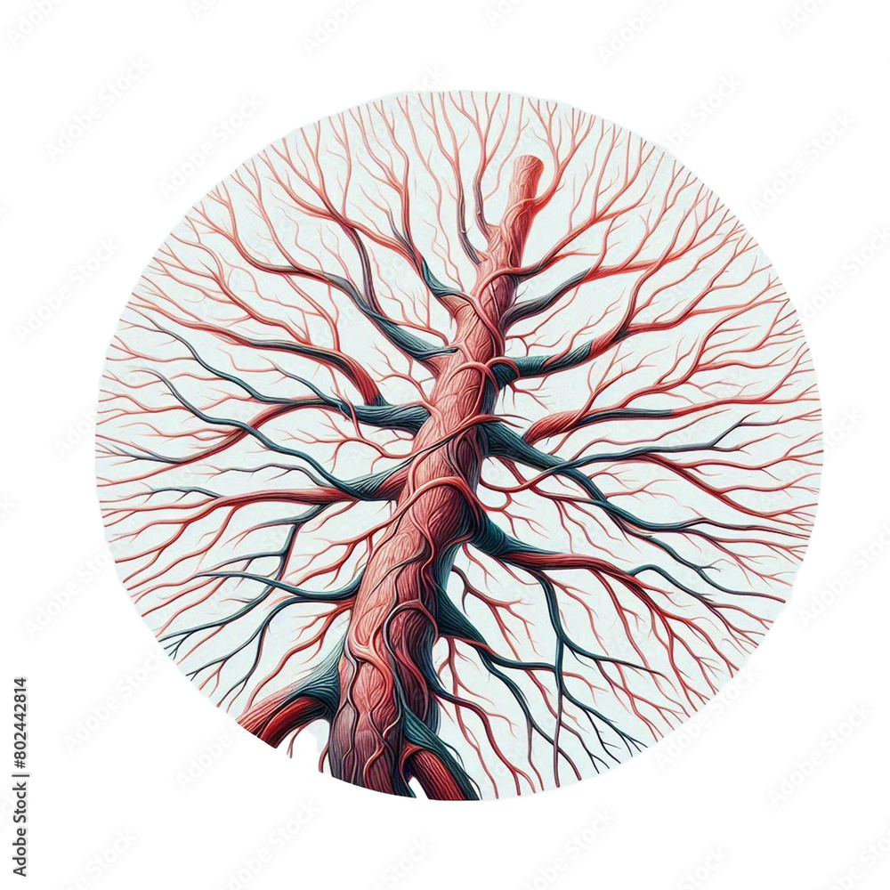 nerve anatomy of molecule, nerve vector cartoon illustration isolated ...