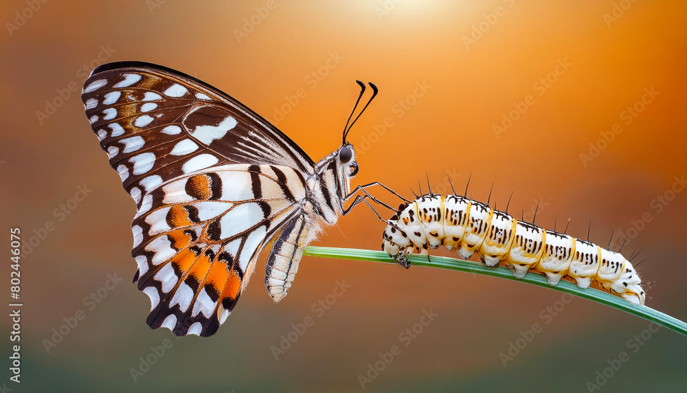Amazing moment ,Large tropical butterfly hatch from the pupa and ...