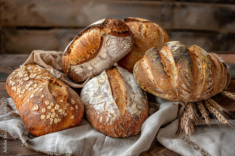 Bountiful Breads: A Medley of Loaves Made From Heritage Grains Stock ...