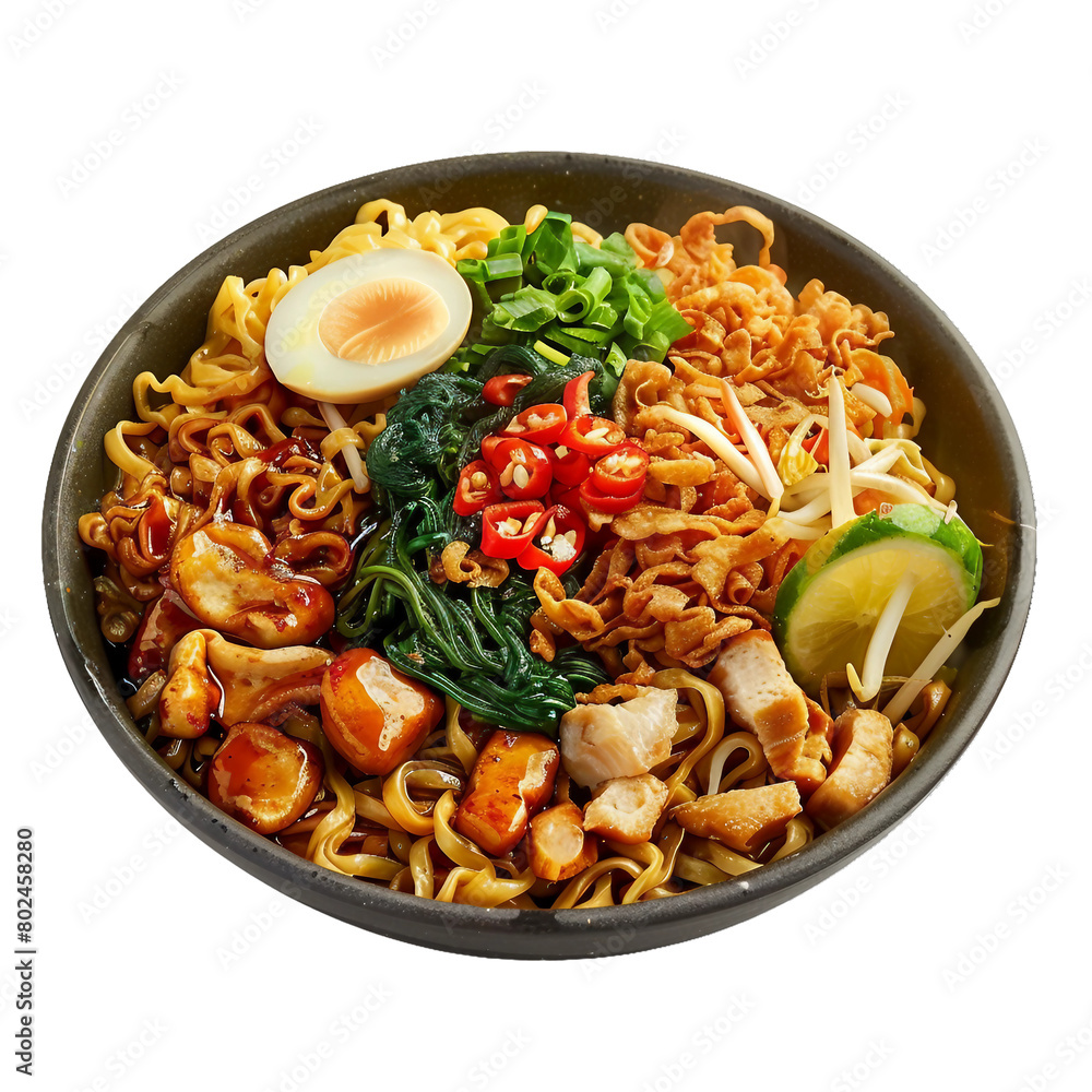 Mie Goreng, transparent background, isolated image, generative AI Stock ...