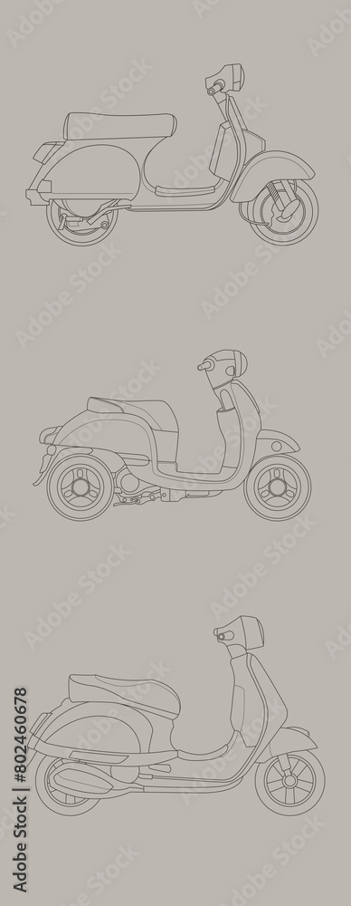 Retro magic of movement: a collection of vector mock-ups of vintage ...