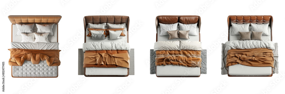 Set of A the best bed advertisement ever, modern mattress and bed ...