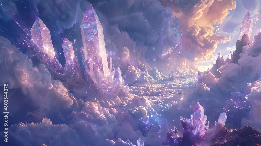 Quantum Quartz bridges over Ether Eclipse rifts Stock Illustration ...