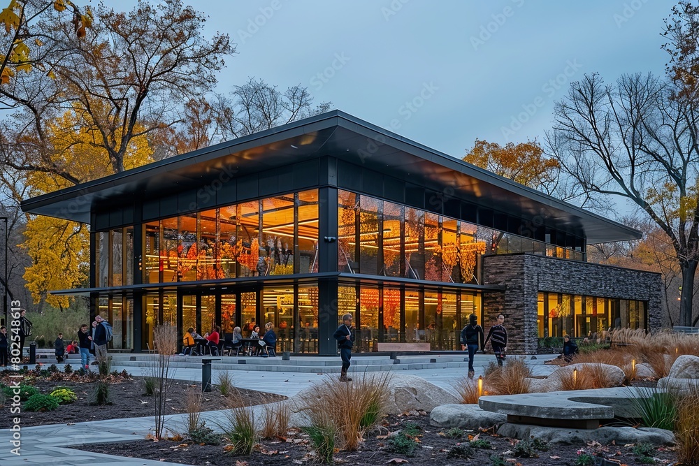 Nature-Inspired Learning Hub: Open-Air Classrooms and Gardens in a ...