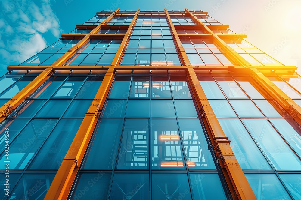 Skeletal Tower: Exposed Beams and Joints Architecture Stock ...