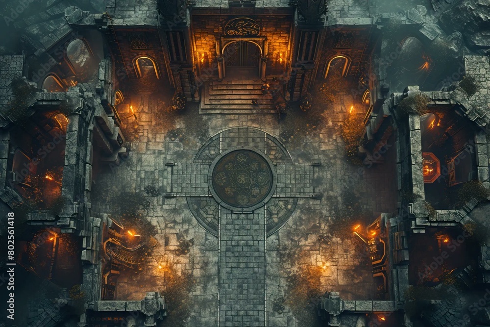 DnD Battlemap wild, magic, zone, scenic, rural, landscape Stock ...