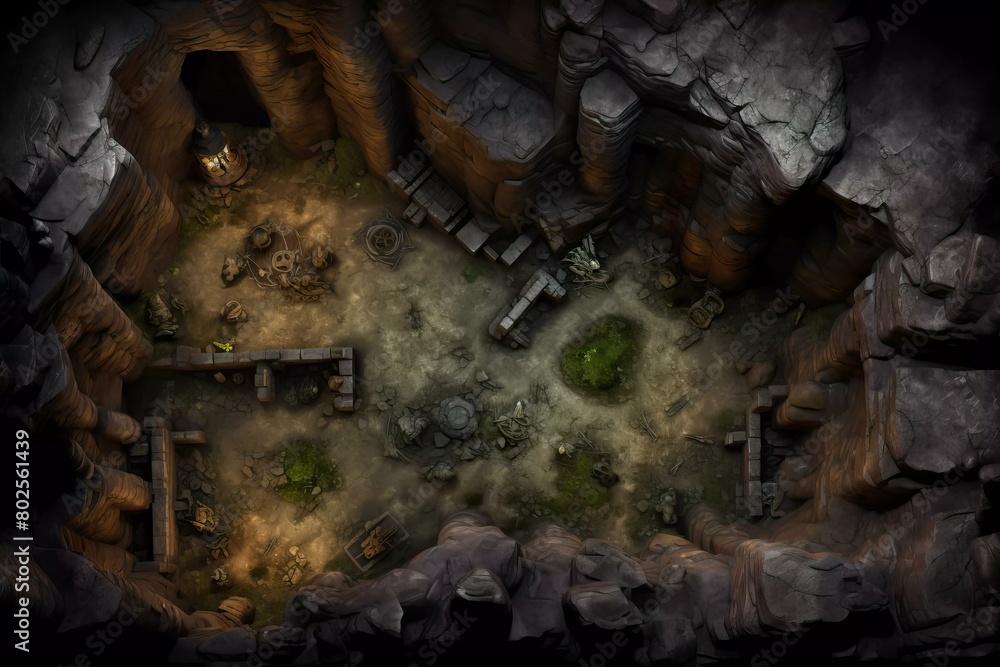 DnD Battlemap Forgotten, Cavern, Hidden, Underground, Chamber, Secret ...