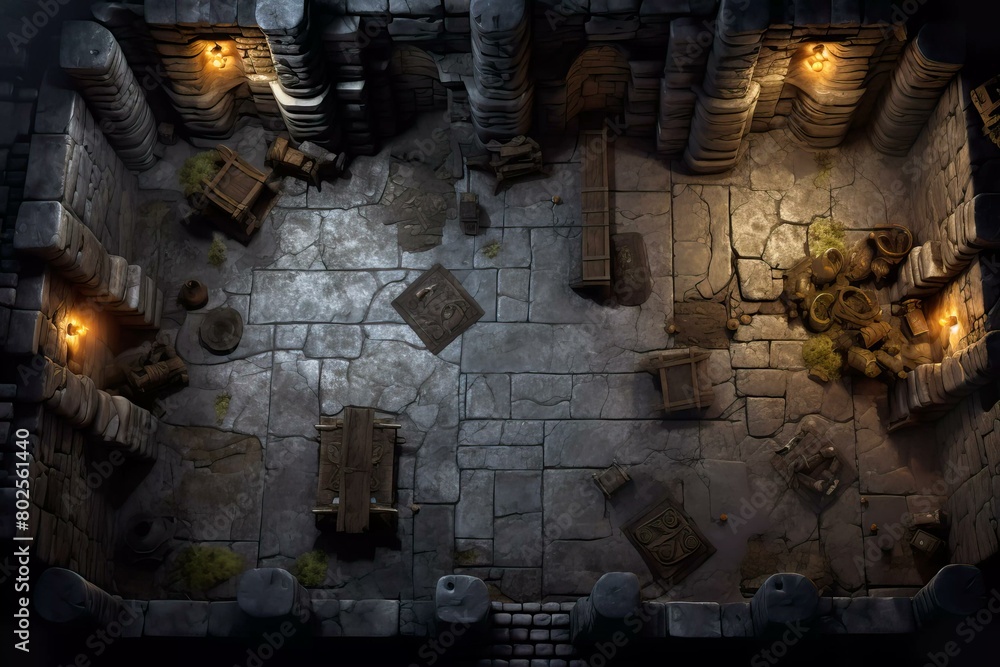 DnD Battlemap cavern, forgotten, lore, ruby, ancient, carvings Stock ...