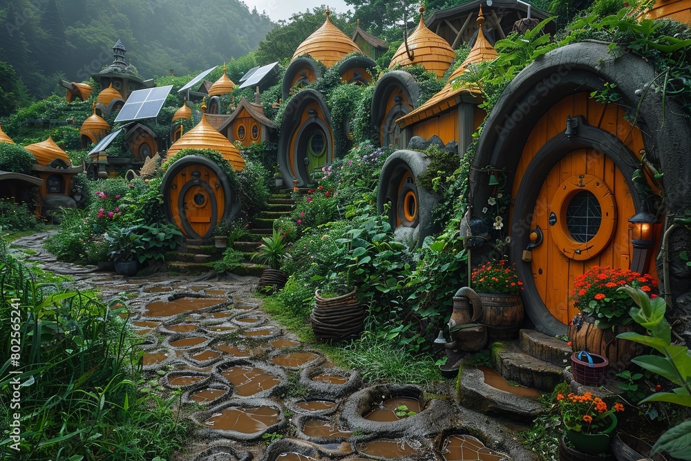 Self-Sufficient Eco-City: A Sustainable Utopia of Living Walls, Solar ...