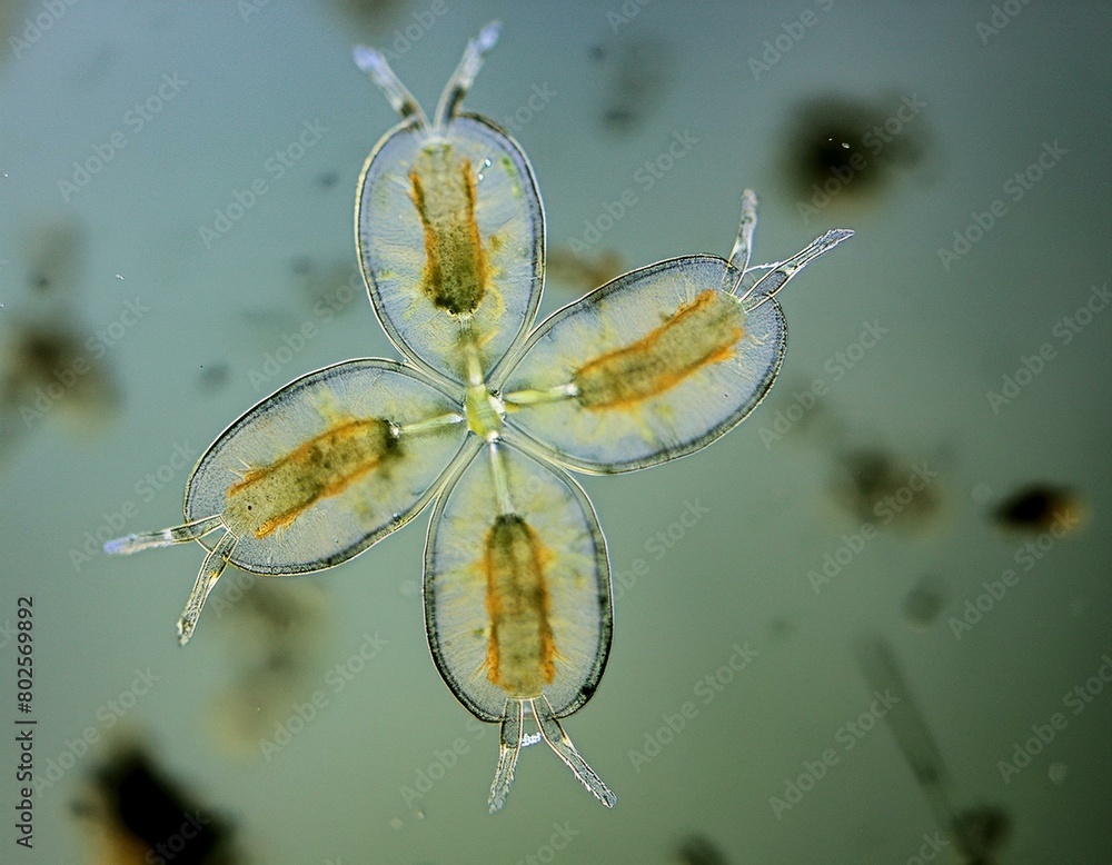 Bacteria under a microscope. 3d rendered illustration of a bacteria ...