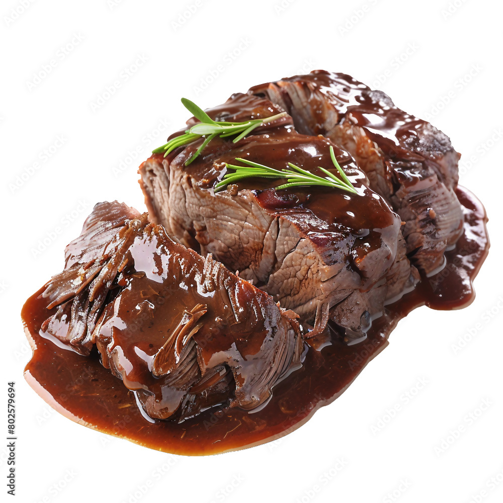 Poster Sauerbraten, transparent background, isolated image, generative AI – Wandbild | Europosters