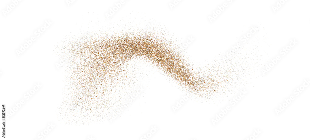 Sand dust powder splash. Flow grit speckles and particles wave texture ...