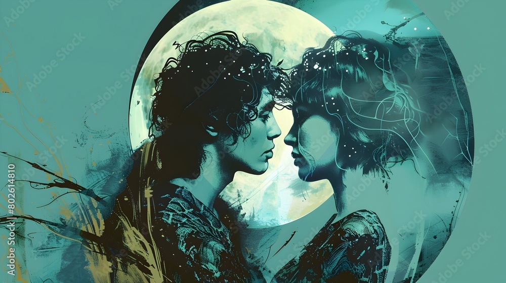 Ethereal Embrace Under the Enchanted Moonlight A Modern Interpretation ...