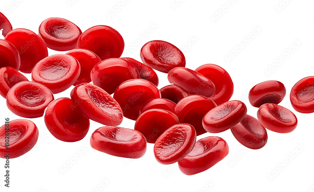 red blood cells isolated on white transparent background PNG Stock ...