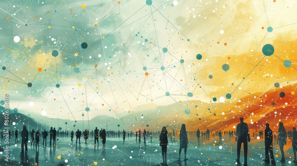 Dynamic visuals depict our interconnected world, where technology ...